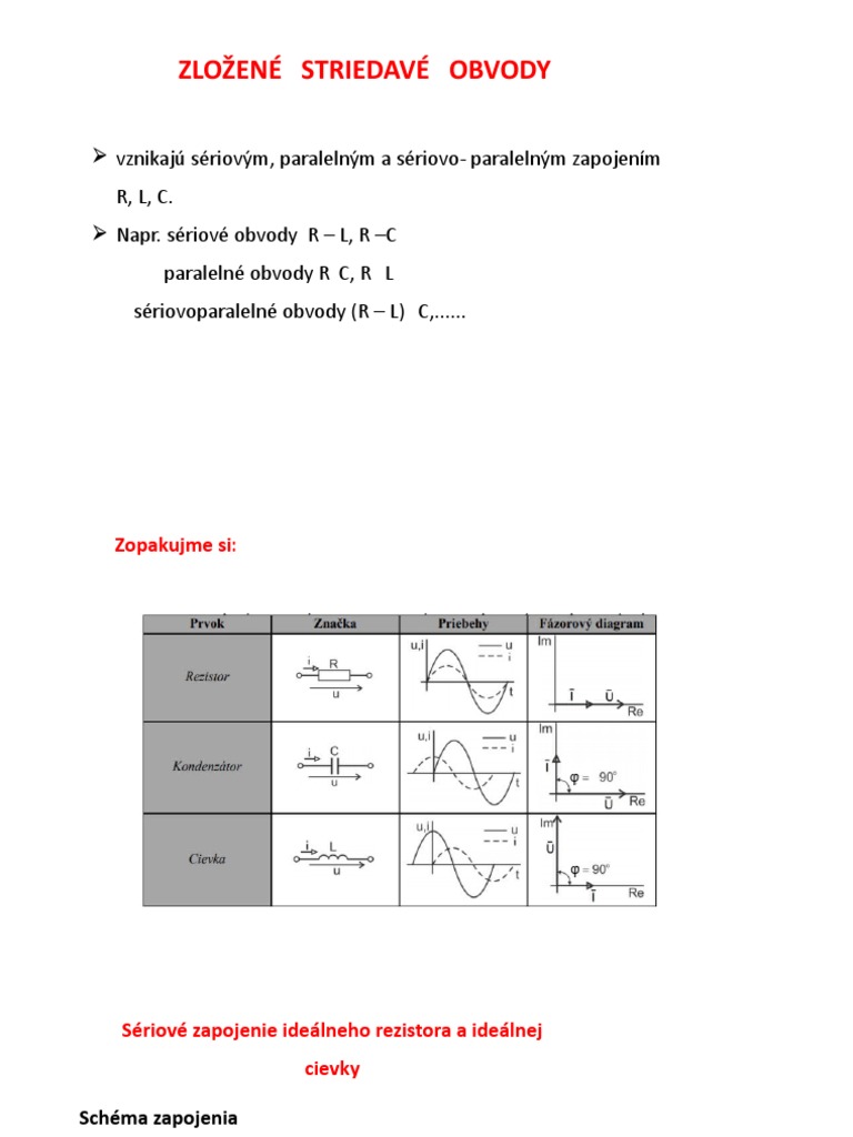 Zložené Obvody Striedavého Prúdu | PDF