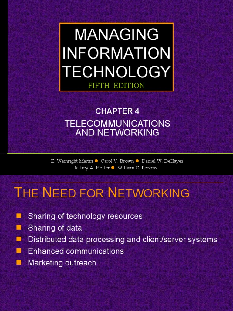 Managing Information Technology | PDF | Computer Network ...