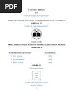 Mid Term REPORT FORMAT | PDF | Technology & Engineering