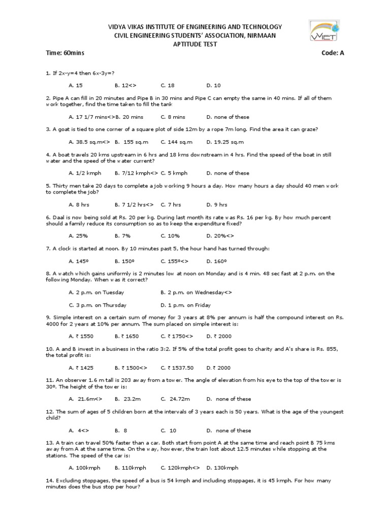 Apti Organiser Copy Set A | PDF | Probability
