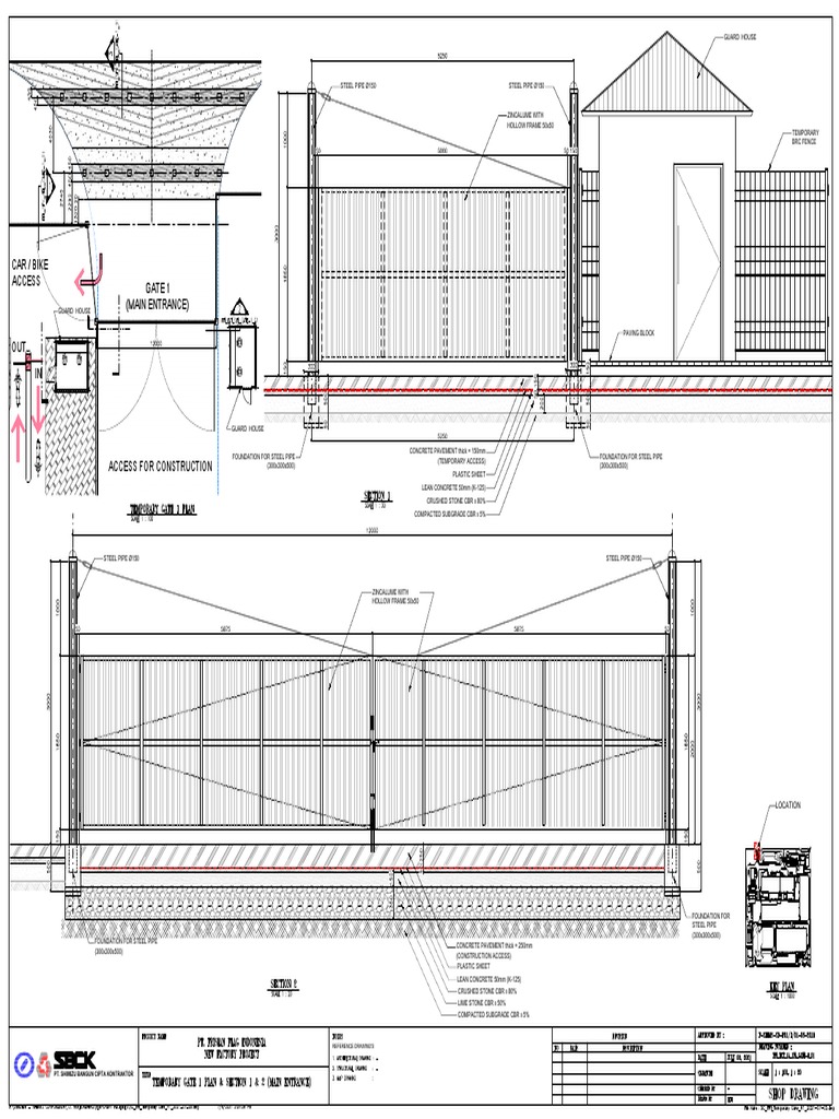 Construction Access Specifications | PDF | Road Surface | Concrete