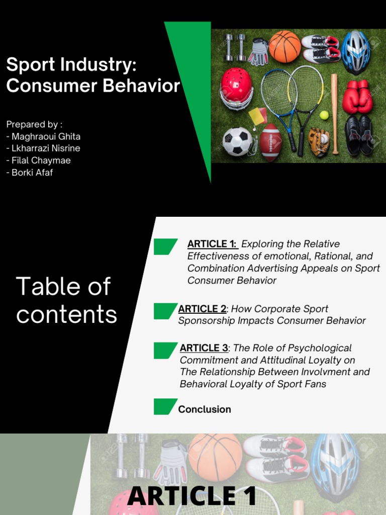 Consumer Behavior - Sport Industry Presentation | PDF | Behavior ...