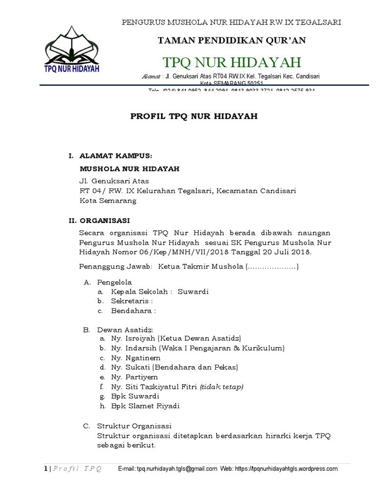 Profil TPQ-NH-lengkap | PDF