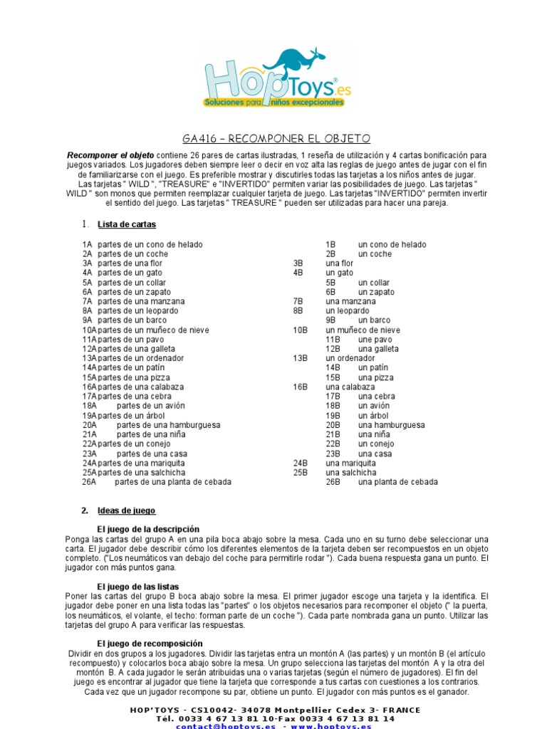 GA416 Recomponer El Objeto | PDF