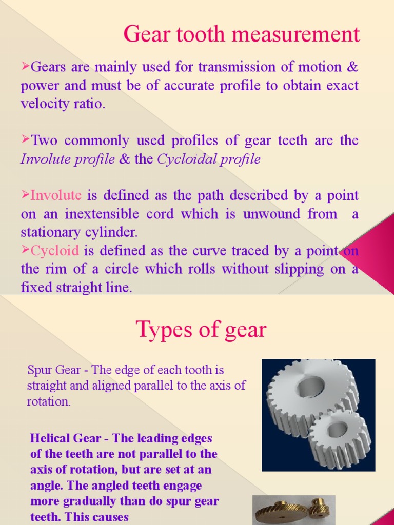 Metrology, Gear Measurement | PDF | Gear | Classical Mechanics