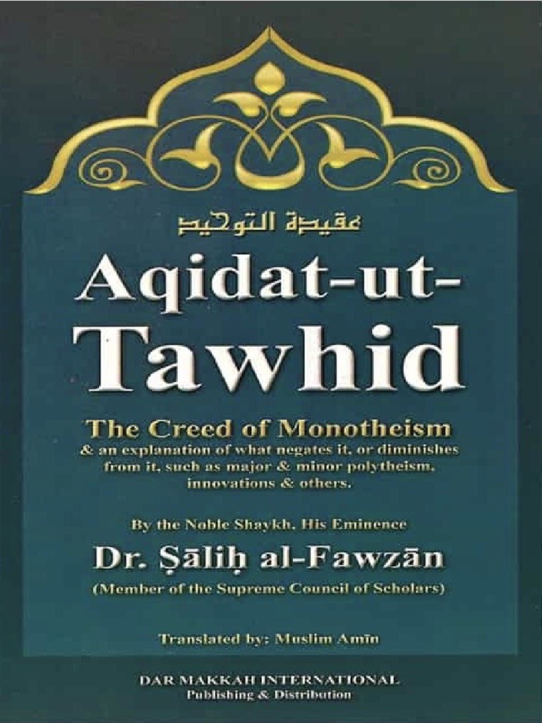 'Aqeedat At-Tawheed (Eng Translation) | PDF | Tawhid | Prophets And ...