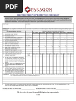 Diesel Fire Pump Inspection Checklist | PDF | Pump | Engines