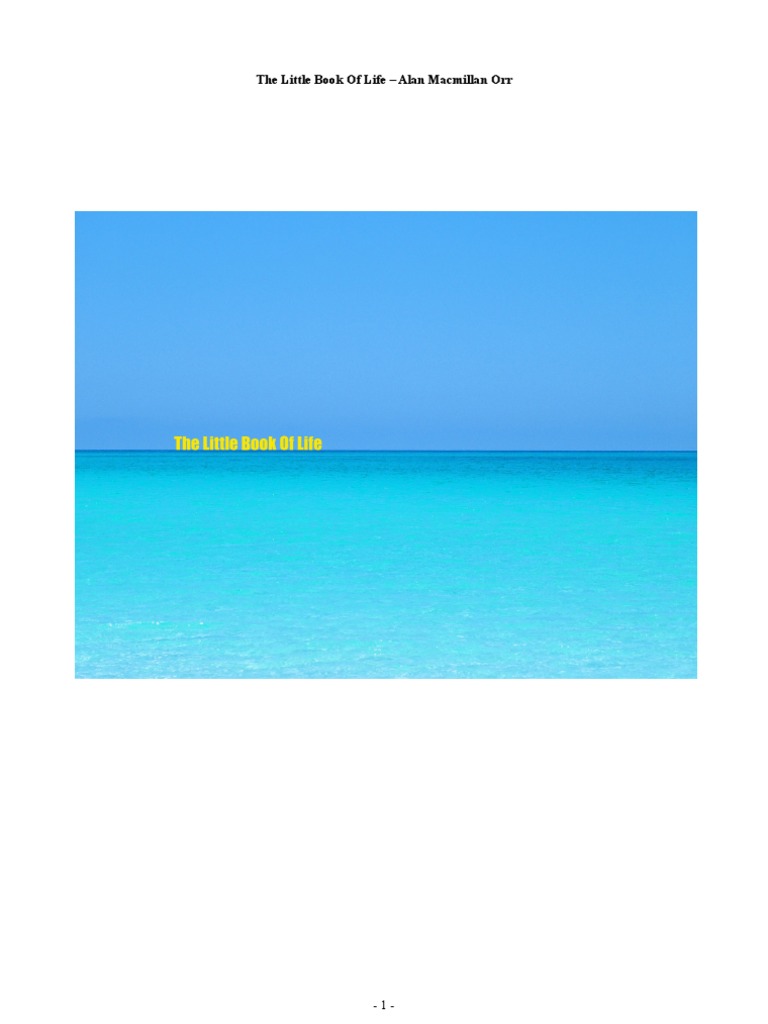 Book of Life | PDF | Thought | Love