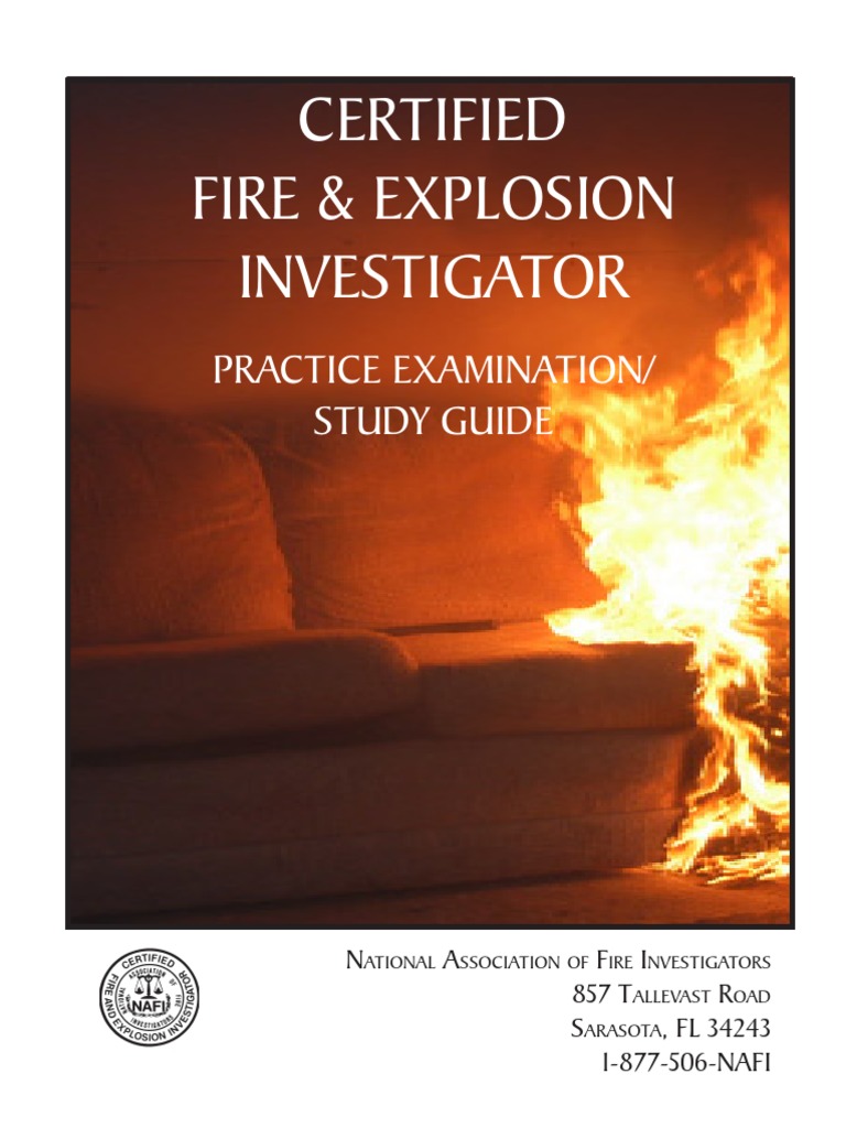 Certified Fire & Explosion Investigator: Practice Examination/ Study ...