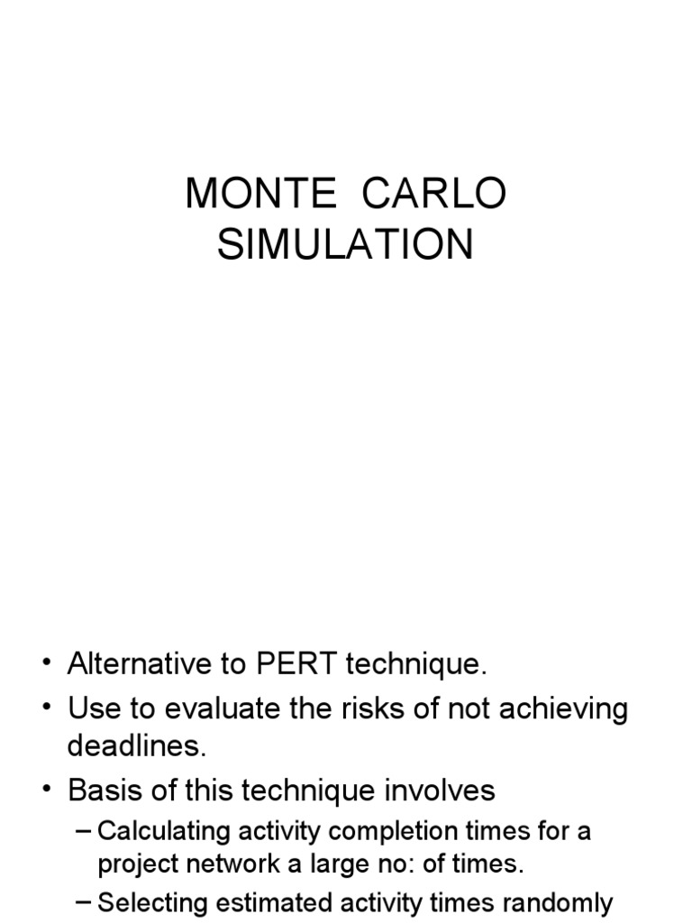 Monte Carlo Simulation | PDF | Digital Technology | Computer Engineering