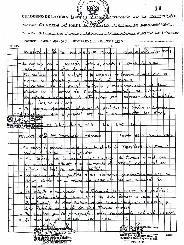 Cuaderno de Ocurrencias Valo 2 | PDF