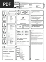 Trading Card Character Sheet 5e | PDF