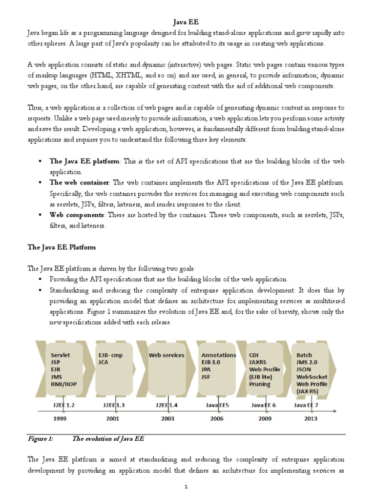 The Evolution of Java EE | Download Free PDF | Java (Programming ...