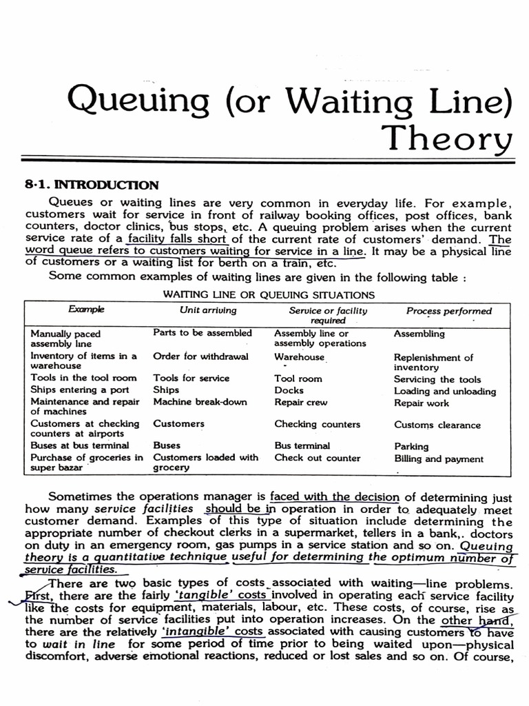 Queuing Theory | PDF | Applied Mathematics | Mathematics