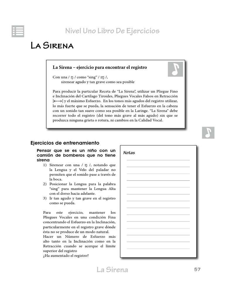 La Sirena | PDF | Vocal | Laringe
