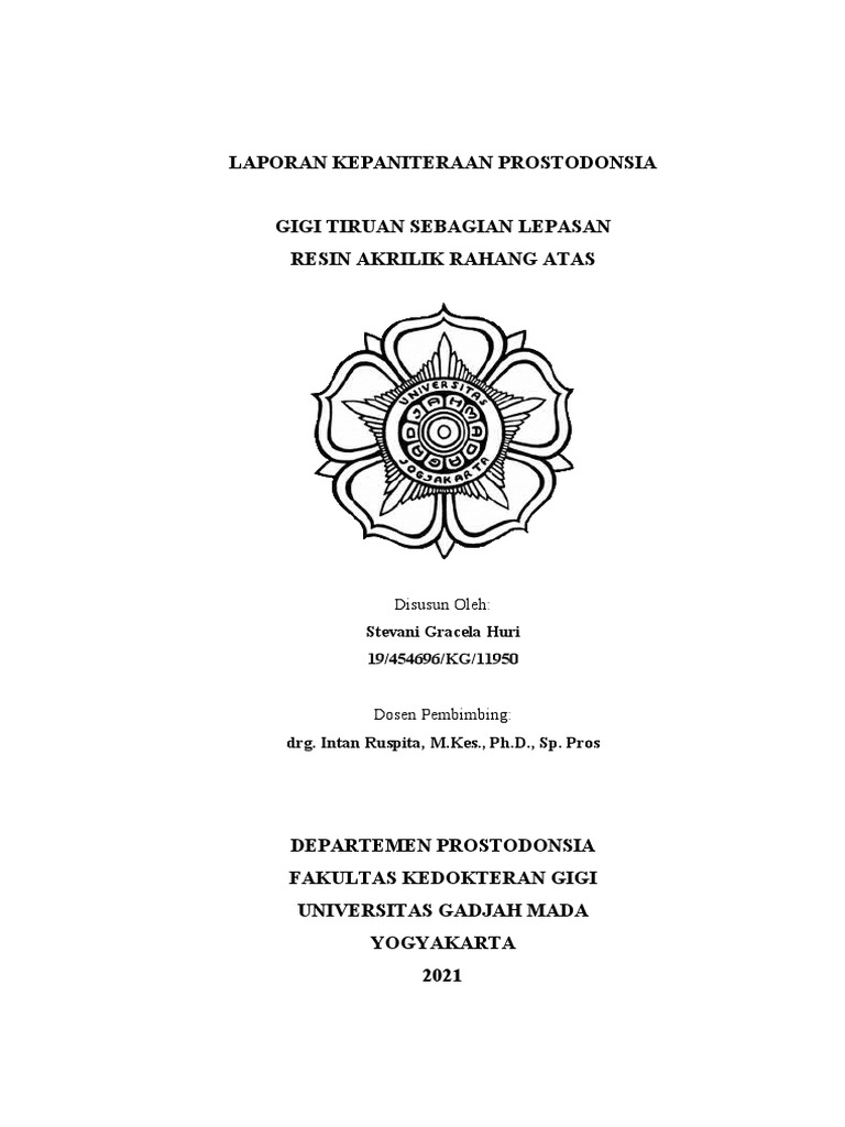 Gigi Tiruan Sebagian Lepasan: Panduan Prostodonsia | PDF