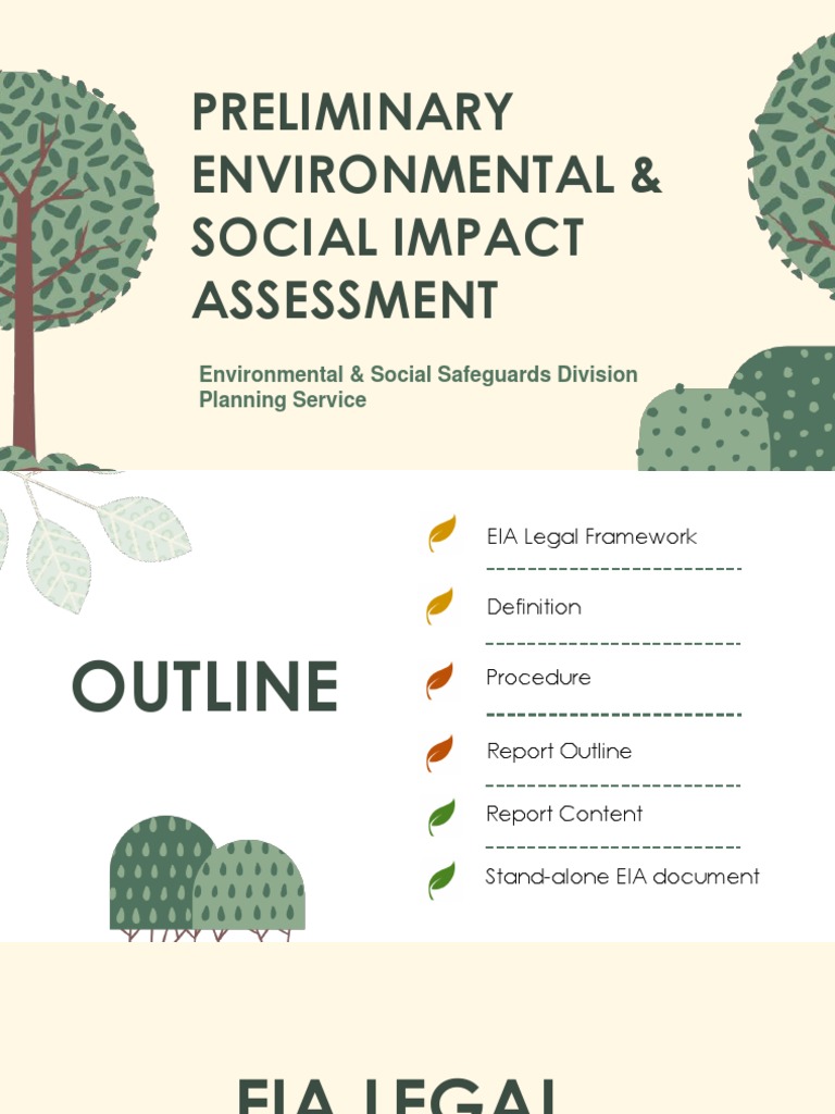 Preliminary Environmental & Social Impact Assessment | PDF ...