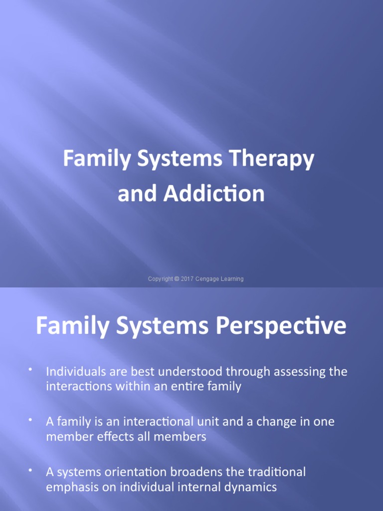 Family Systems Therapy and Addiction | PDF | Psychotherapy | Family Therapy