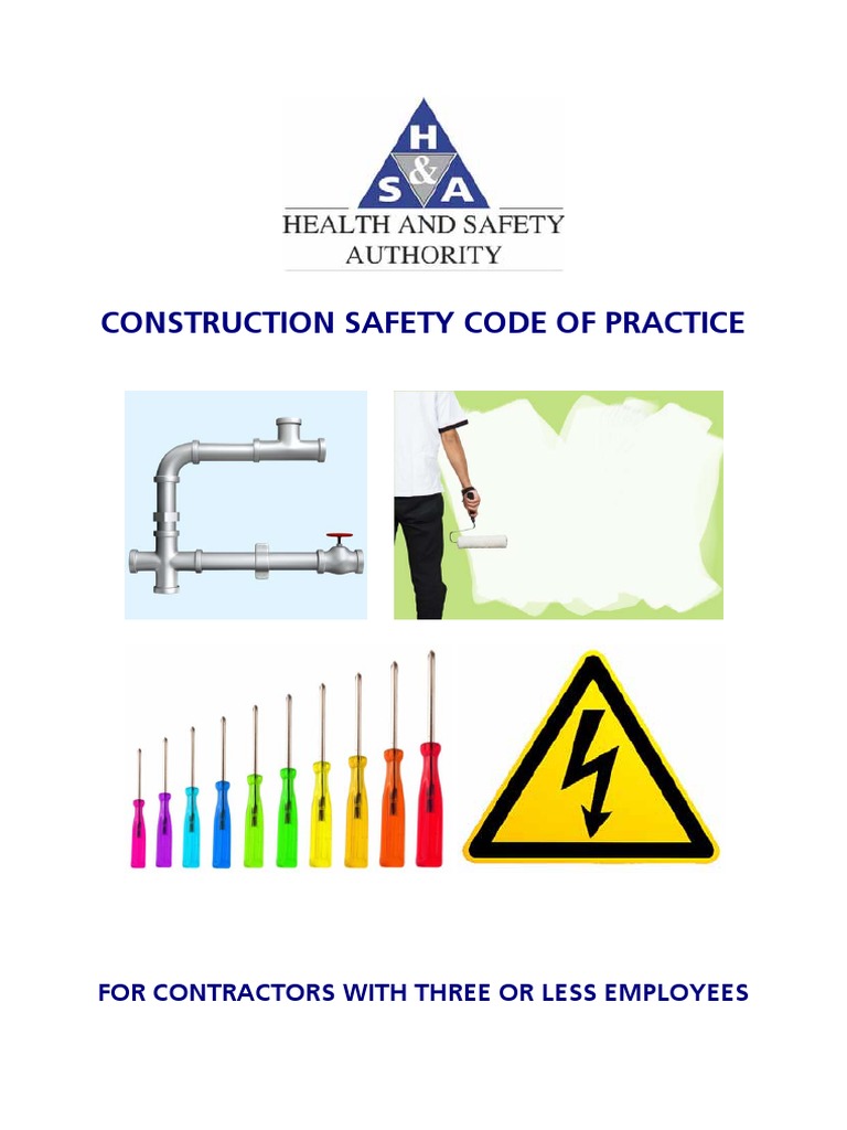 Code of Practice Construction SSW P | PDF | Occupational Safety And ...