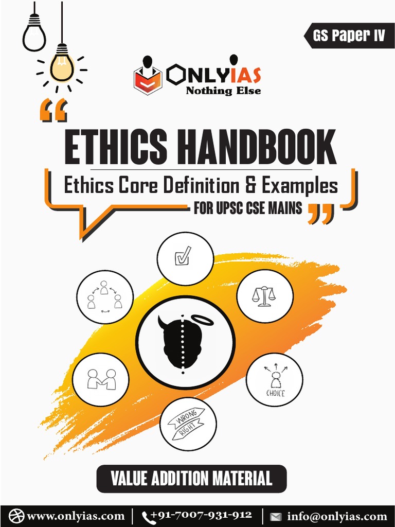 Ethics Handbook: Ethics Core Definition & Examples | PDF | Morality ...