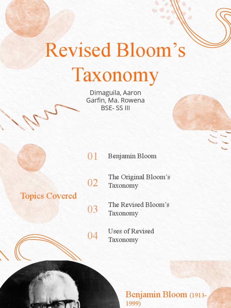 Revised Bloom's Taxonomy Overview | PDF | Knowledge | Cognition