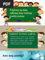 Pagpapantig Worksheet 1 | PDF