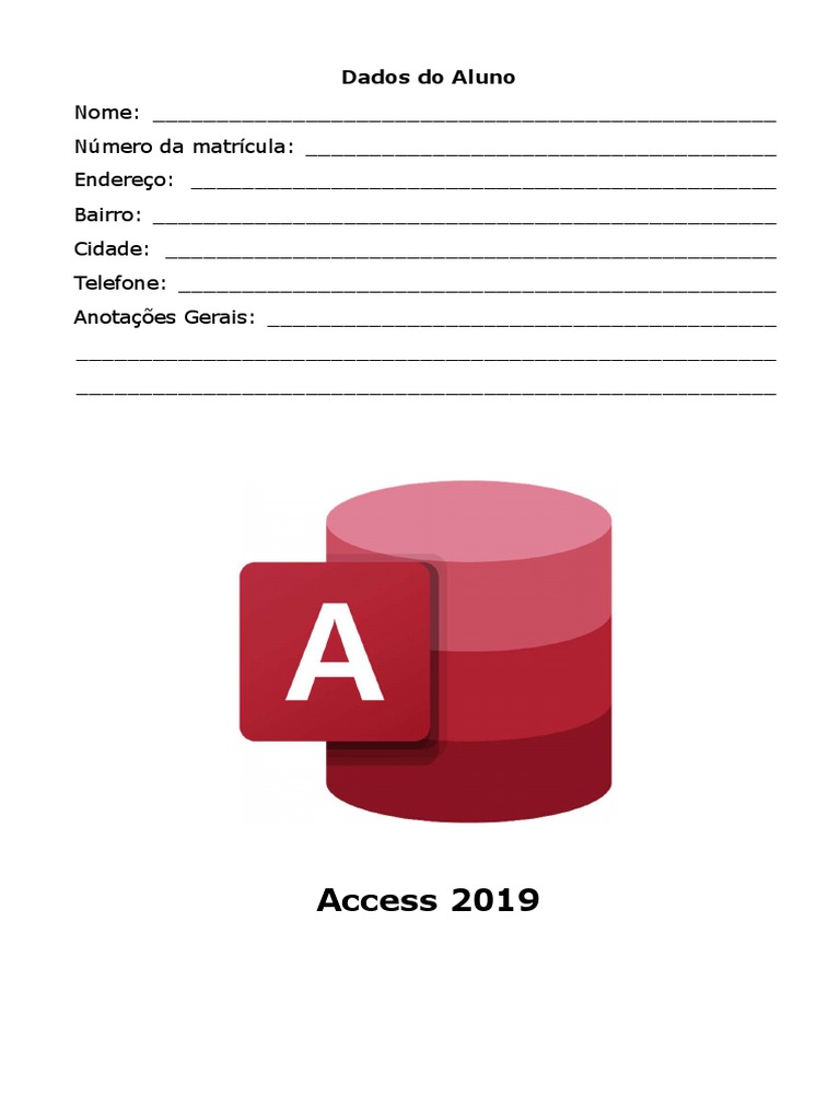 Apostila Access 2019 CGD | PDF | Microsoft Access | Dados