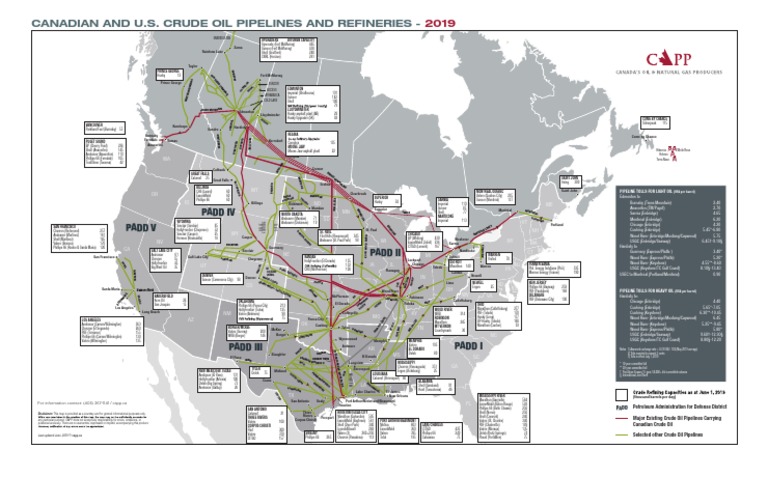 Crude Oil Pipelines and Refineries | PDF | Asphalt | Companies Of The ...