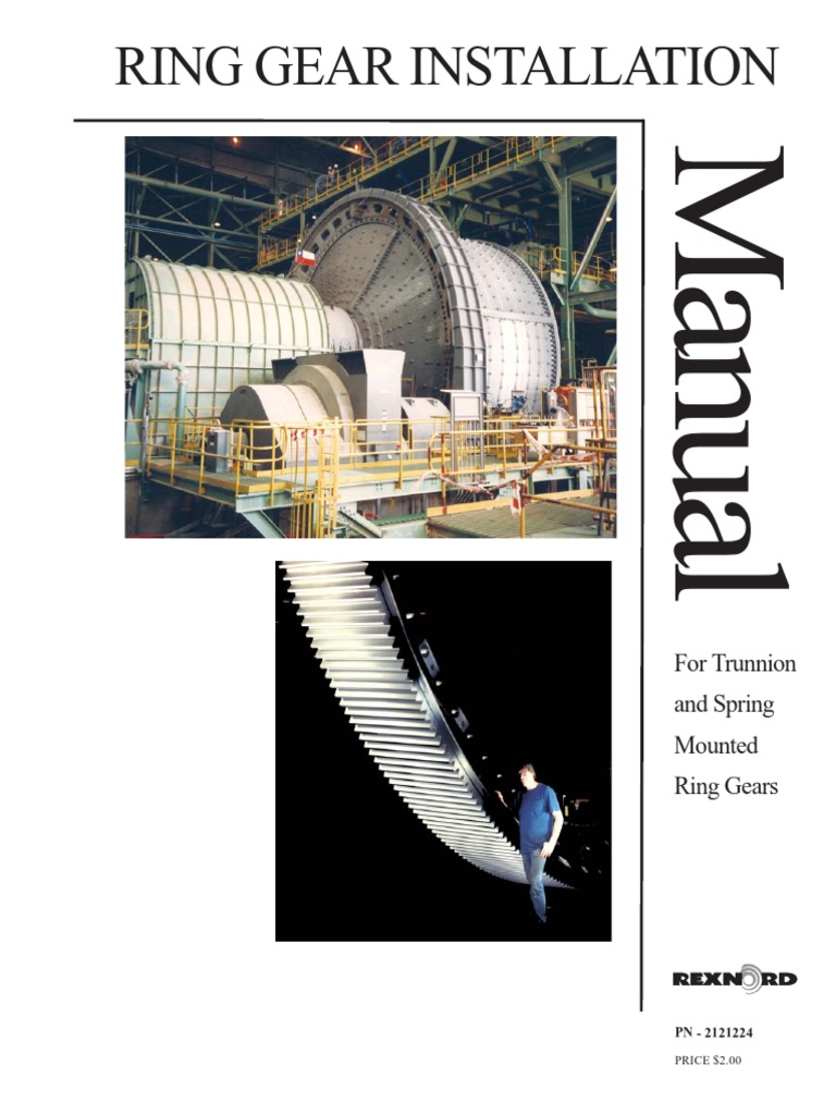 Installation Ring Gear Installation Manual | PDF | Gear | Nut (Hardware)