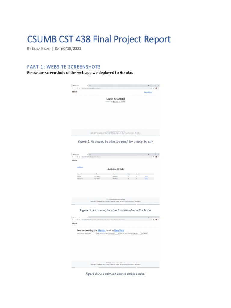 CST 438 Project Report | PDF | Representational State Transfer | Web Service