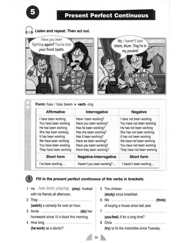 Present Perf Cont Vs Simple | PDF