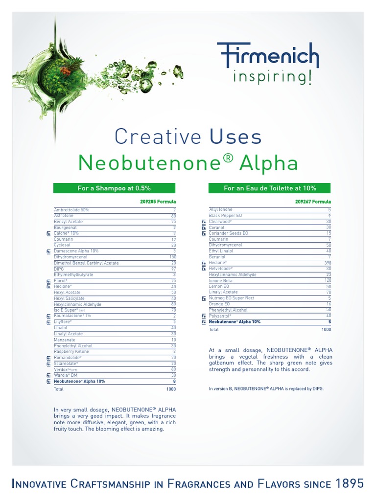 Neobutenone Alpha Formulas | PDF | Organic Chemistry | Chemistry