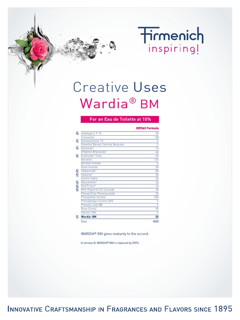 Wardia Formulas | PDF