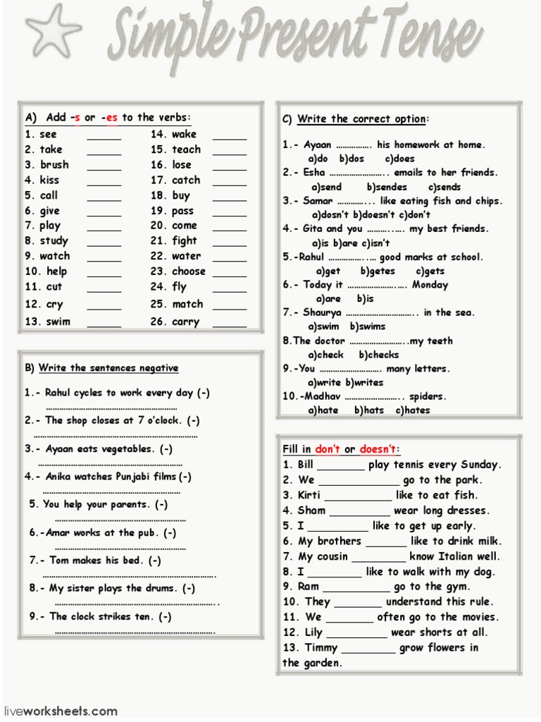 Simple Present | PDF | Grammar | Linguistics