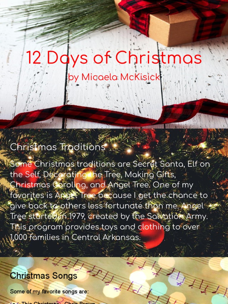 12 Days of Christmas | PDF | Christmas | Christmas Traditions