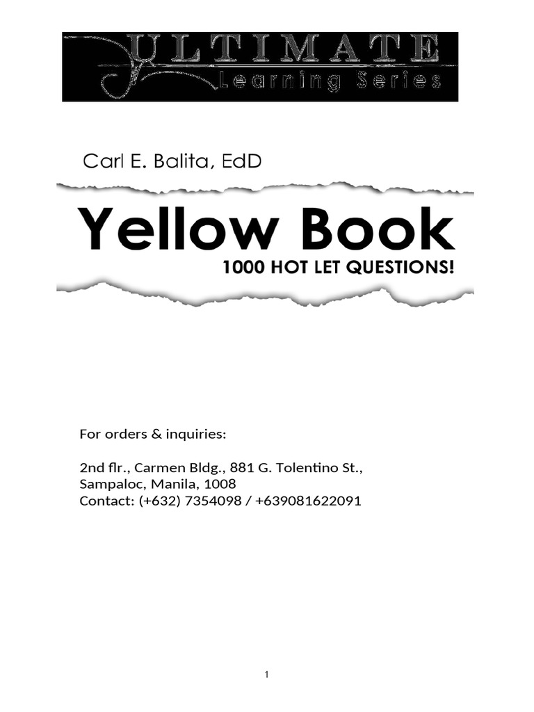 Yellowbook 2 | PDF | Psychology | Separation Of Powers