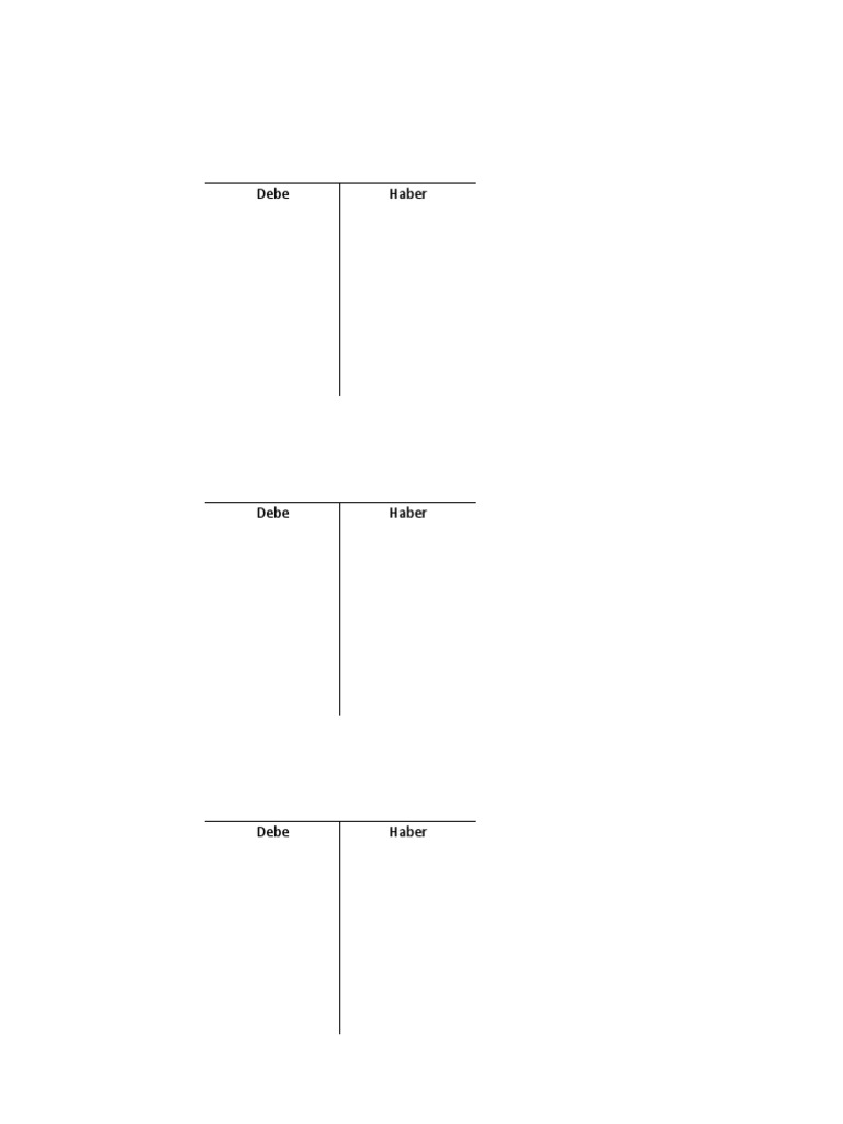 Formato Cuentas T | PDF