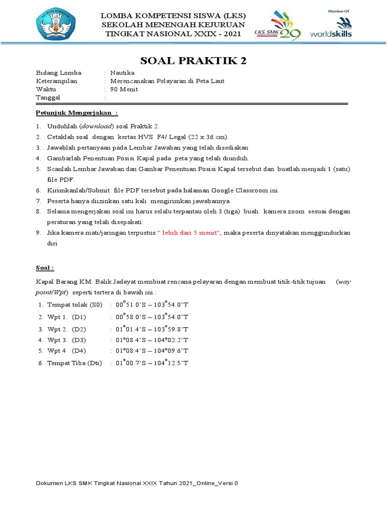 Soal Passage Plan LKS | PDF
