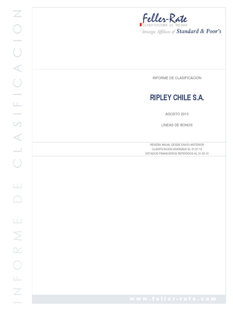 Ripley Report | PDF | Capital de trabajo | Economias