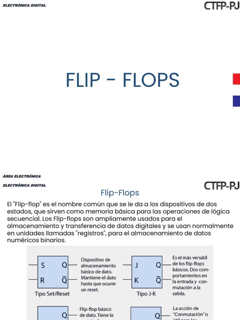 Flip-Flops en Electrónica Digital | PDF | Diseño electronico ...
