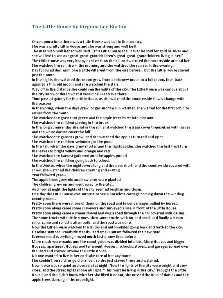 The Little House by Virginia Lee Burton | PDF