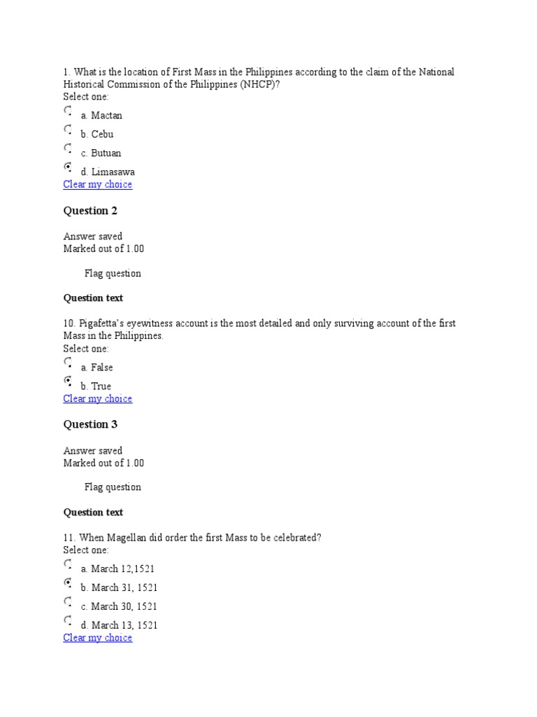 RPH Exam Midterms | PDF | Philippines | Corazon Aquino