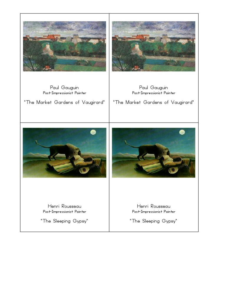 Art - Montessori Art Cards | PDF