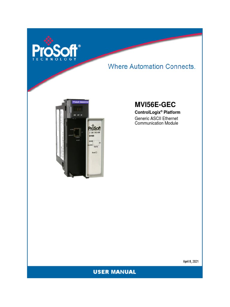 MVI56E - GEC - UM Prosoft | PDF | Computer Science | Software