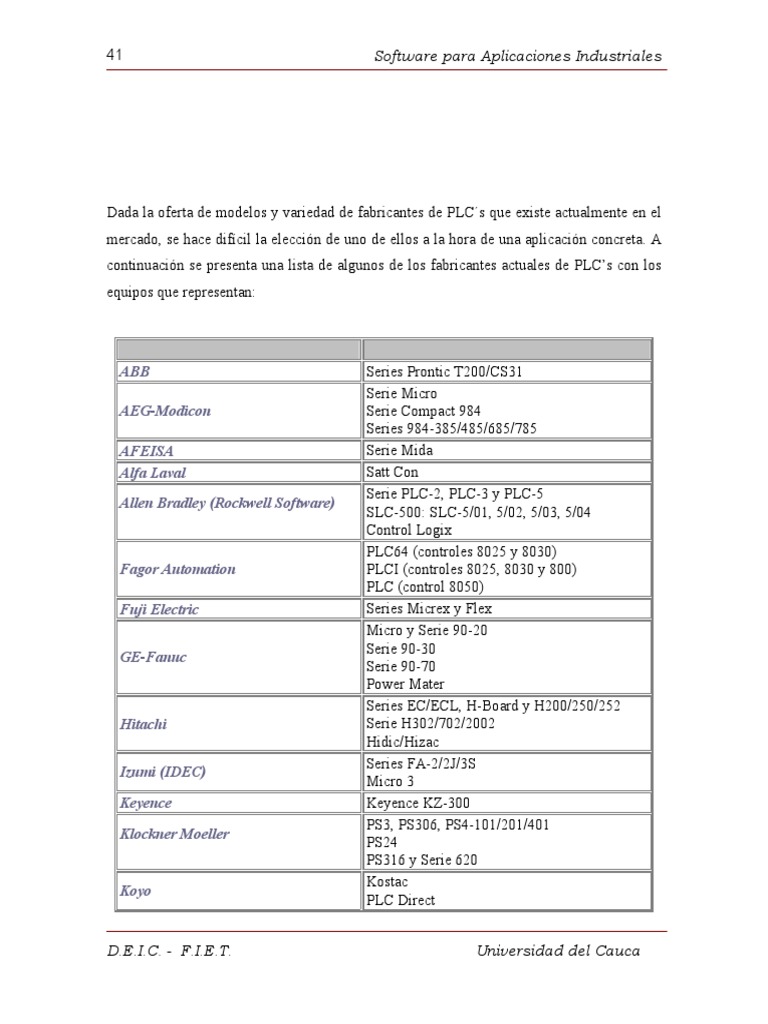 Capitulo 2 | PDF | Controlador lógico programable | Unidad Central de ...