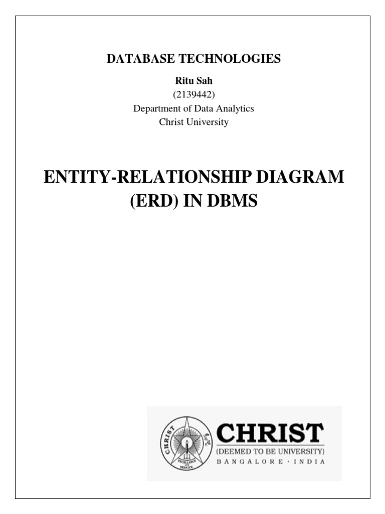 Entity Relationship Diagram | PDF | Databases | Relational Database