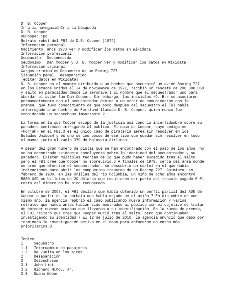 Dan Cooper | PDF | Aviación | Aeronáutica