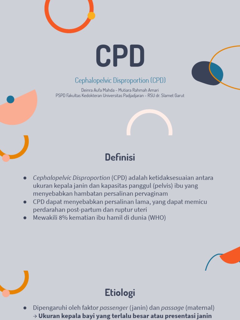 Tinjauan Komprehensif tentang Cephalopelvic Disproportion (CPD) | PDF
