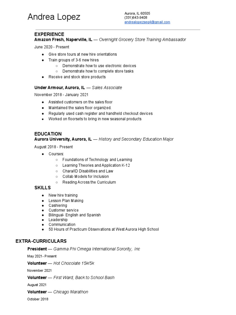 Resume New 2021 | PDF