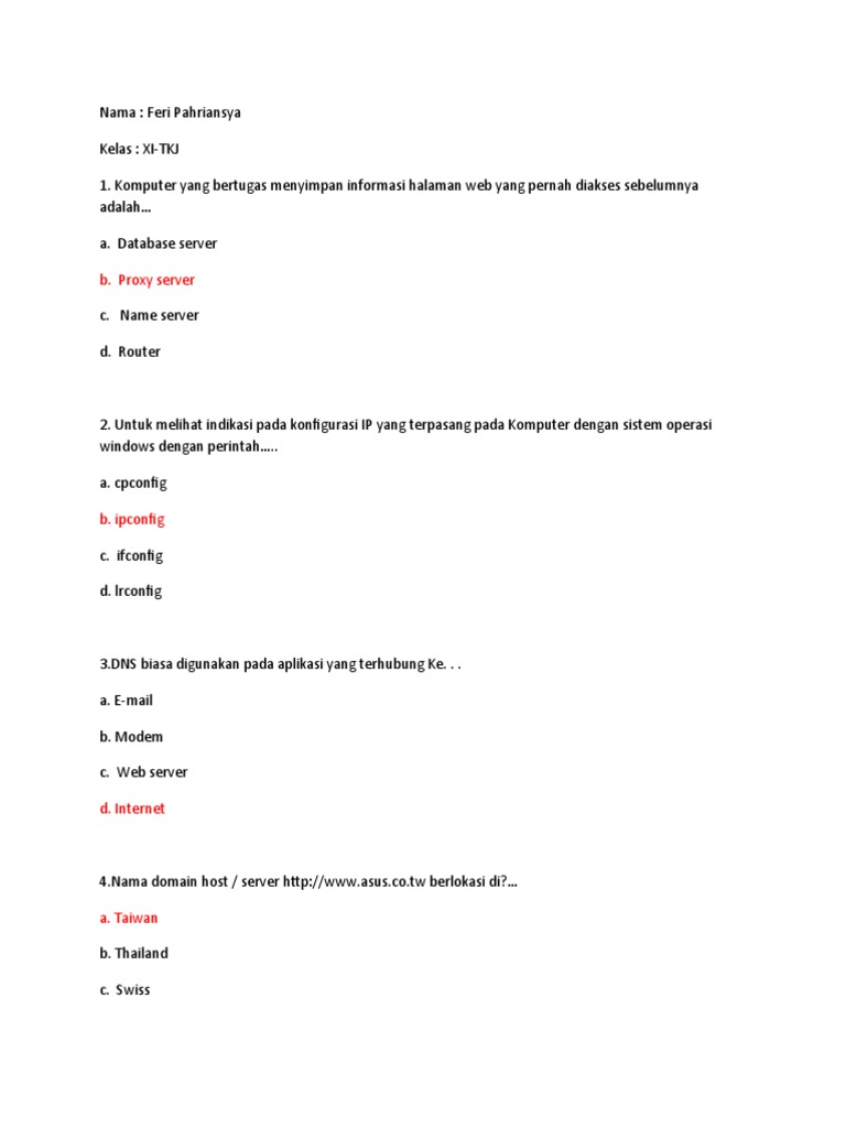 Soal Kisi Kisi Asj Xi | PDF